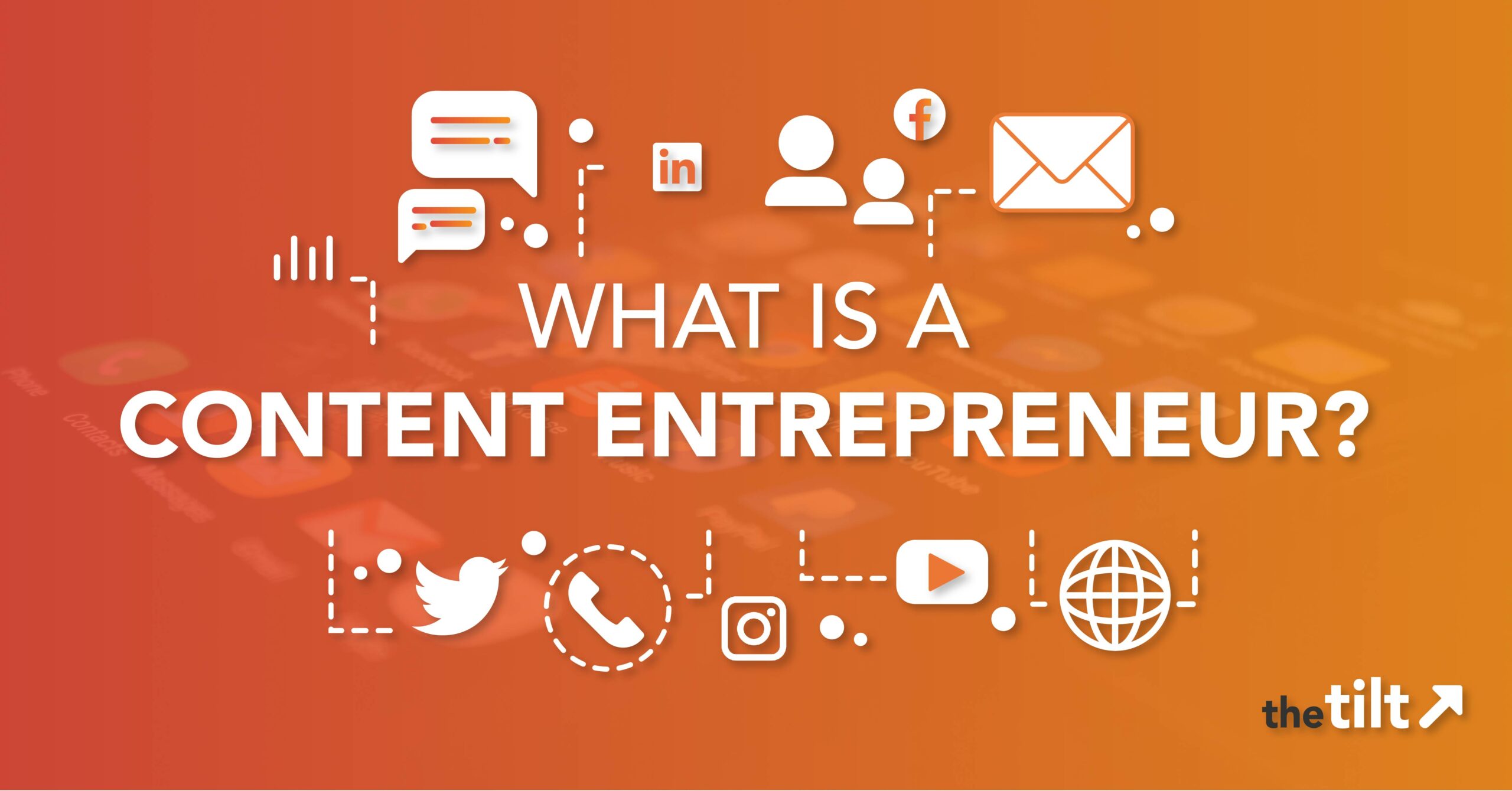 What Is A Content Entrepreneur The Tilt
